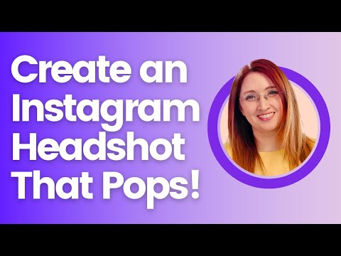 How to create this Instagram profile photo and headshot in Canva