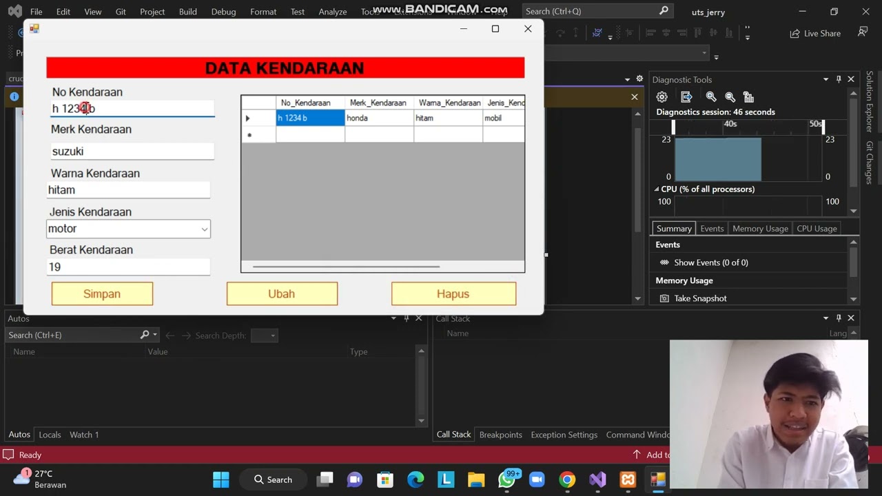 Membuat CRUD di Microsoft Visual Basic 2022