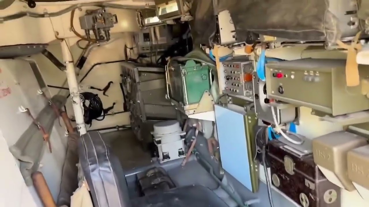 This is the Soviet BMP-1 armoured fighting vehicle in the National Cold War Exhibition. 