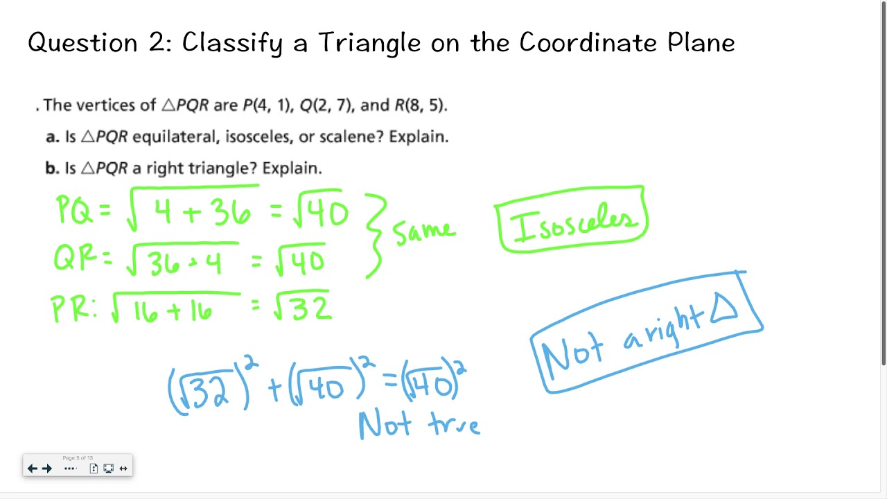 Geometry 9-1: Polygons in the Coordinate Plane