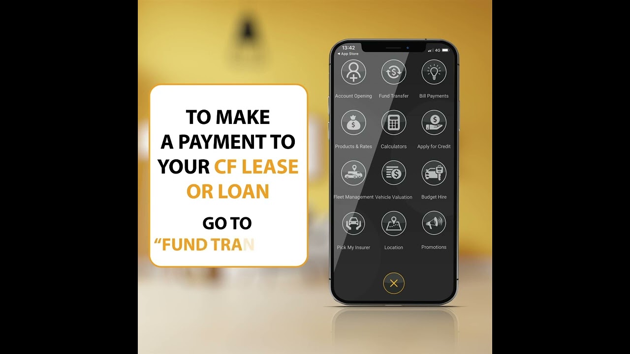 How to transfer funds & make payments to your CF Lease or Loan from the CF Click Mobile App English