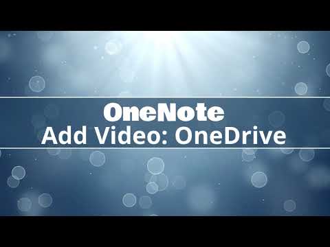 OneNote OneDrive Videos