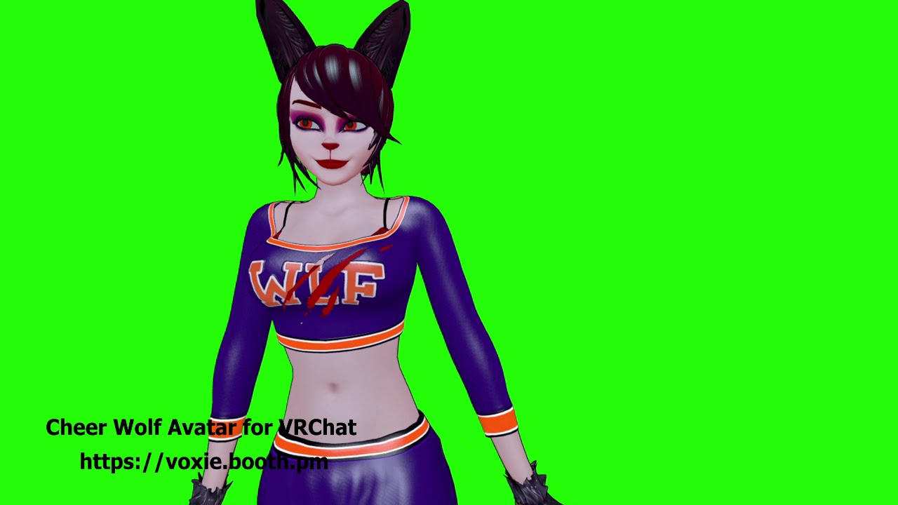 Cheer Wolf Avatar for VRChat - Candid Compilation