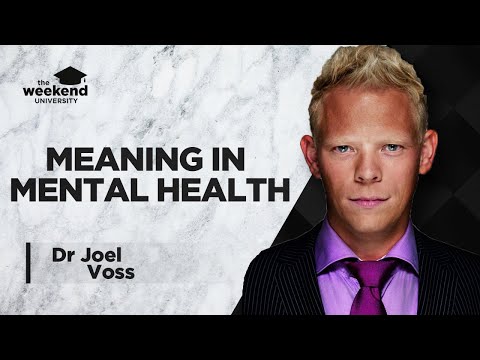 Meaning and Mental Health - Dr Joel Vos, PhD