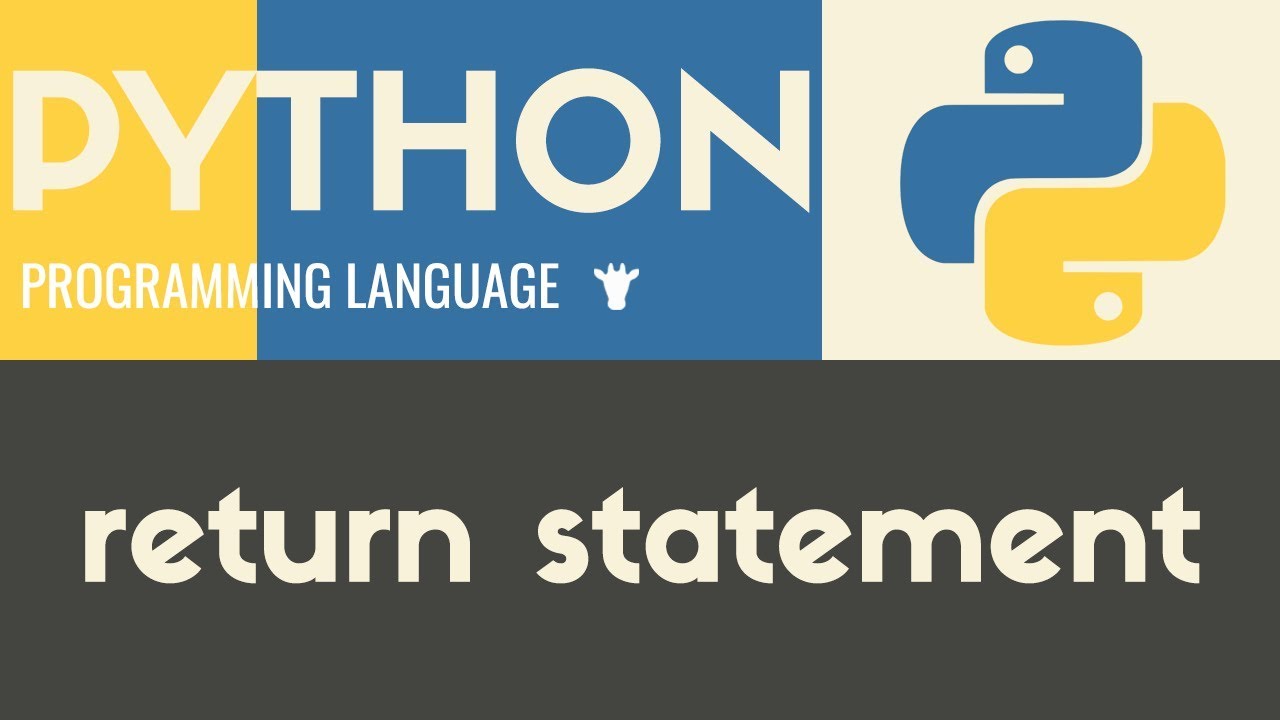 Return Statement | Python | Tutorial 15