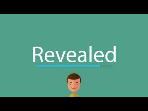 How to say Revealed