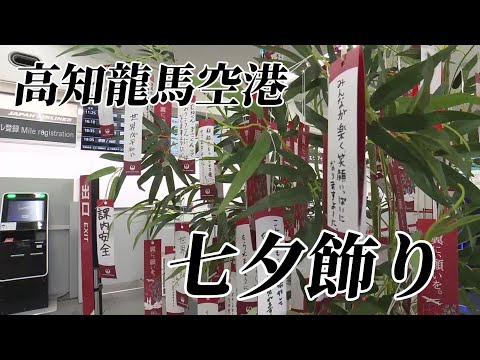 高知龍馬空港に七夕飾り 利用客が書いた短冊飾る」2025/6/30放送
