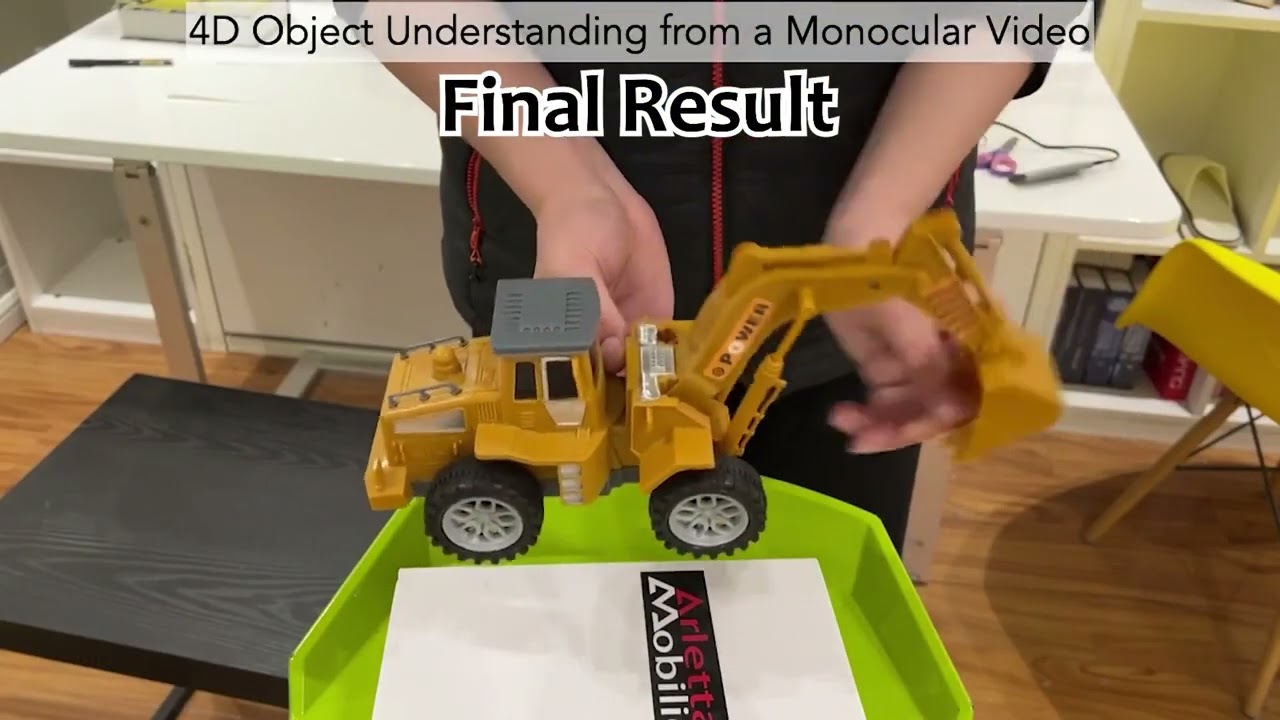 Predict-Optimize-Distill: Self-Improving Cycle for 4D Object Understanding