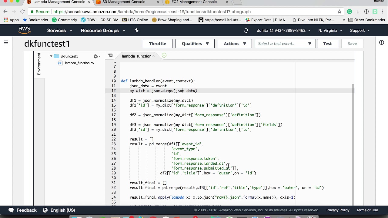 Lambda Pandas issues