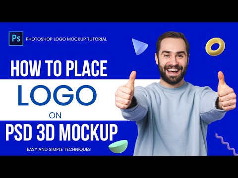 How to Place Logo on 3D Mockup | Mockup PSD Free Download | Logo Presentation Mockup