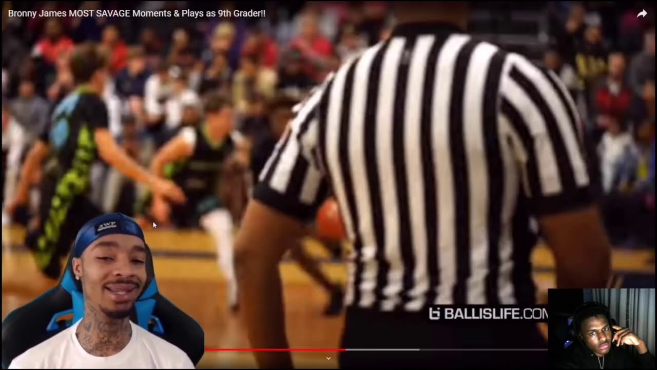 Bronny James Jr REACTS To FlightReacts Reacting To His MOST SAVAGE MOMENTS Highschool Highlights