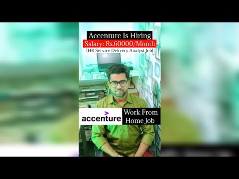 Accenture Is HiringSalary: Rs.60000/MonthHR Service Delivery Analyst Jobaccenture-work From Home Job