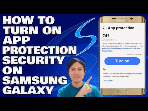 How To Turn On or Enable App Protection Security on Samsung Galaxy A55