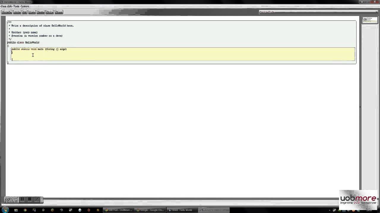 Java IDE Tutorial - Introducing BlueJ