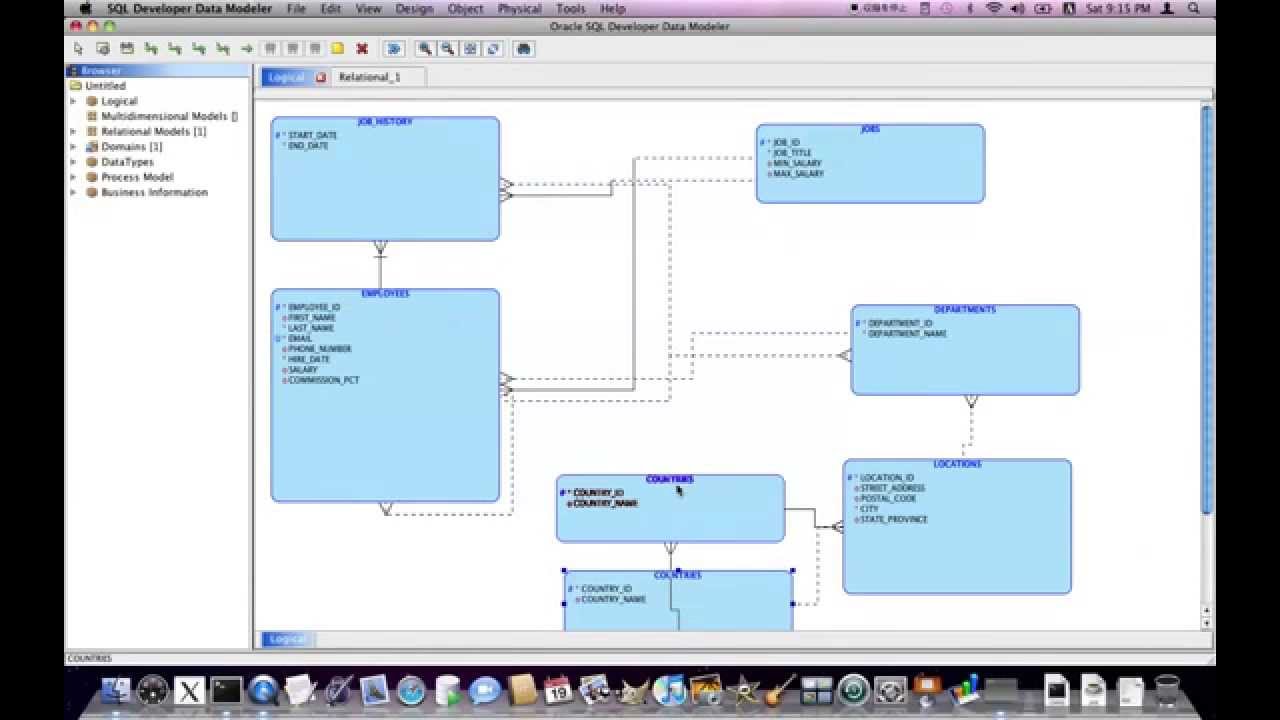 Oracle SQL Developer Data Modeler : reverse engineering