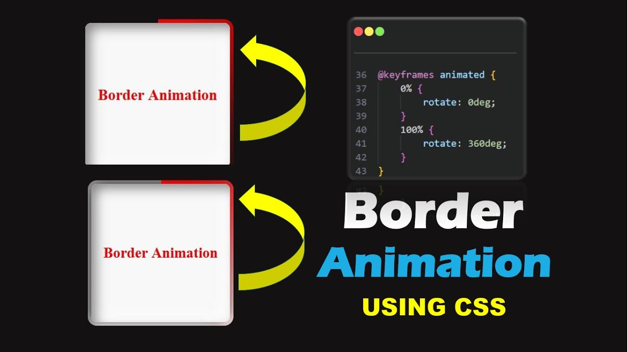 Border Animation CSS | border animation css quick animation