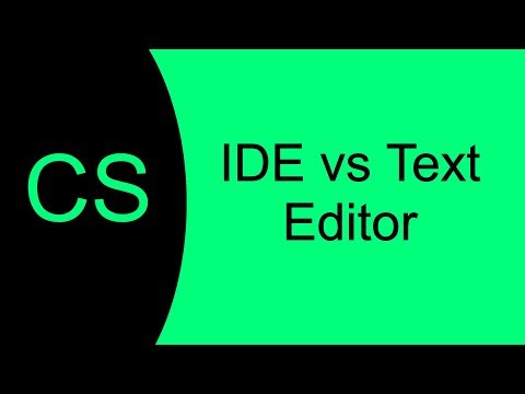 CS Foundations 04 IDE vs Text Editor