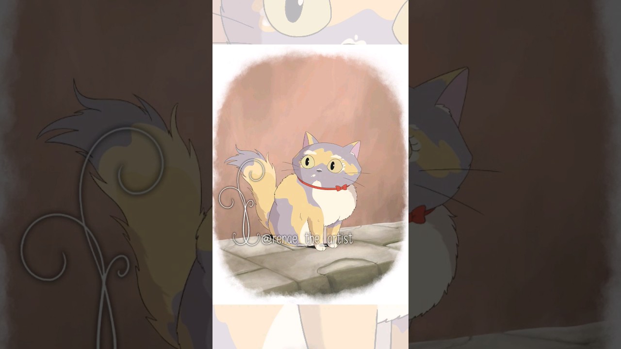 My Cat Kiki in the Style of Kiki's Delivery Service #ghibli #fanart #digitalart