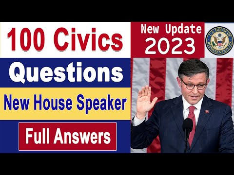 NEW UPDATE 🛑Official 100 Civics Questions & Answers (Full Answers) for US Citizenship Interview 2023