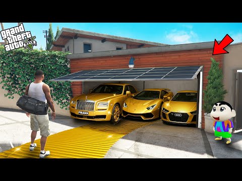 Franklin's Journey To Gold Supercars With Shinchan In GTA 5!