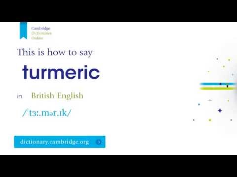 Turmeric Pronounce Guide - How Do You Pronounce Turmeric