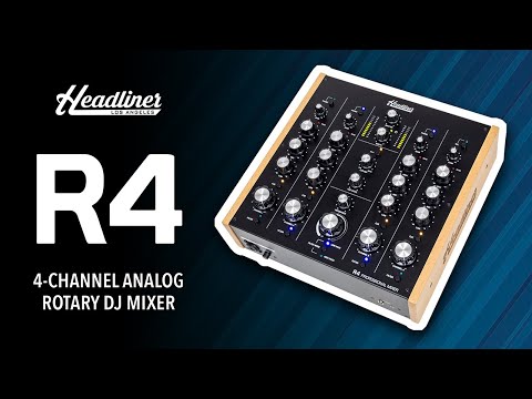 Headliner R4 4-Channel Analogue Rotary DJ Mixer | Reverb