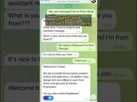 Fiverr telegram scam?!? 😱 #fiverr #telegram #scam