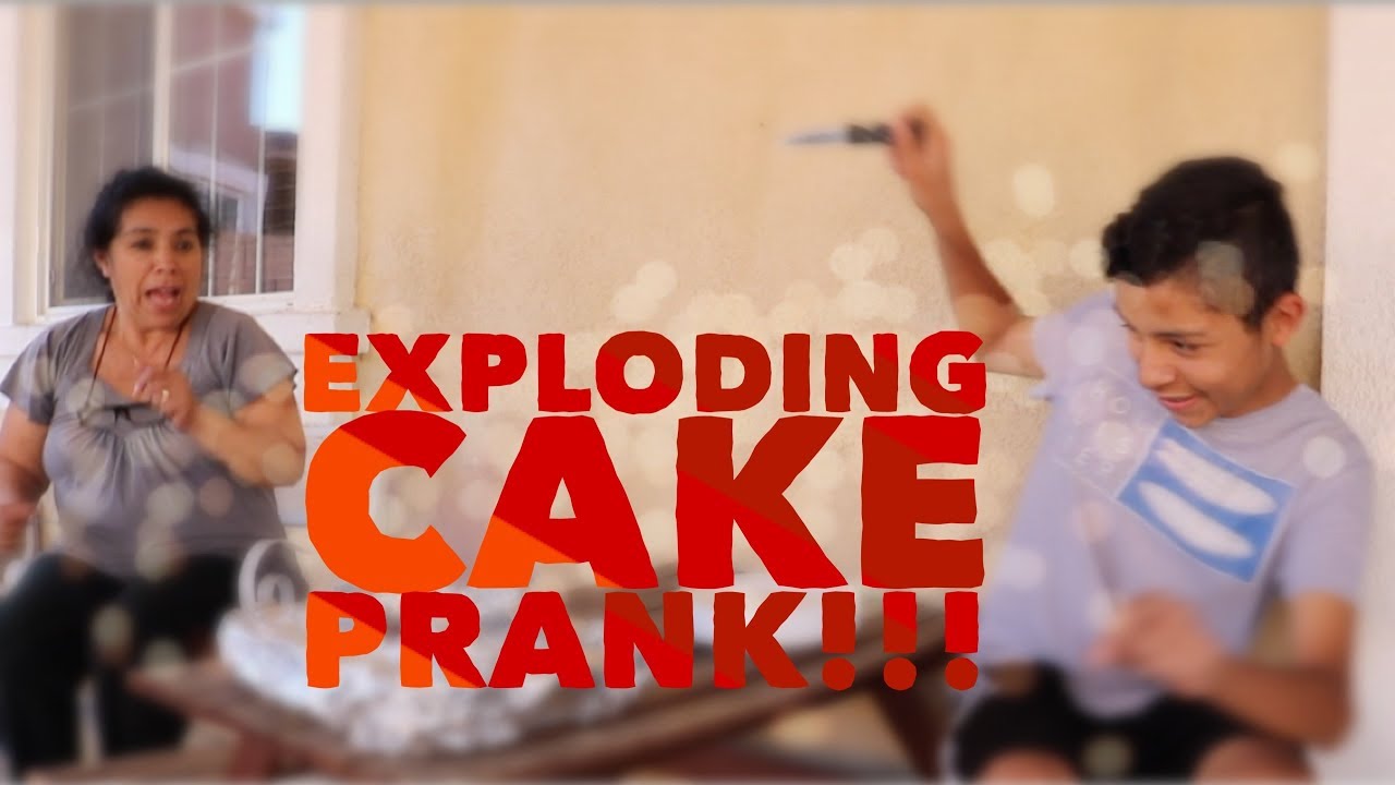 EXPLODING BIRTHDAY CAKE PRANK!! (It Disappeared!?)