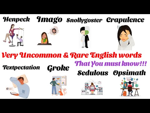 12 Very Uncommon, Rare and Unusual English words with meaning & examples