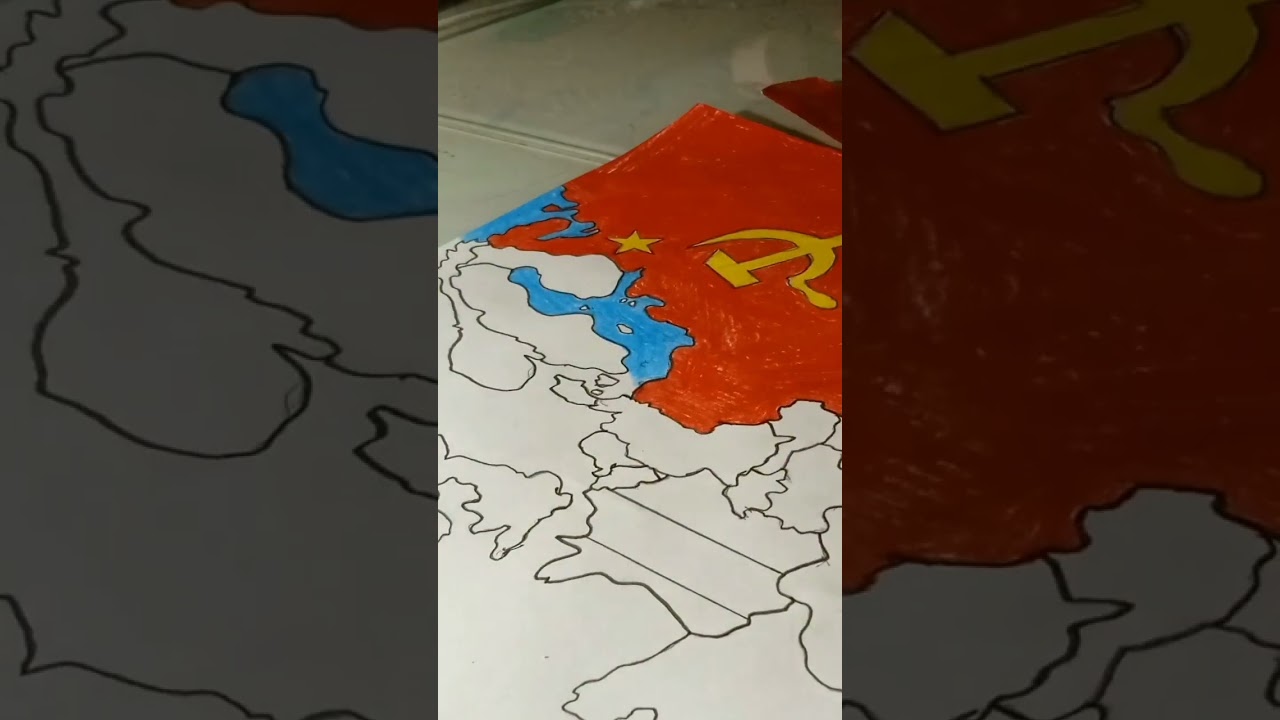 FRANCE Drawing on Europe map #map #shorts