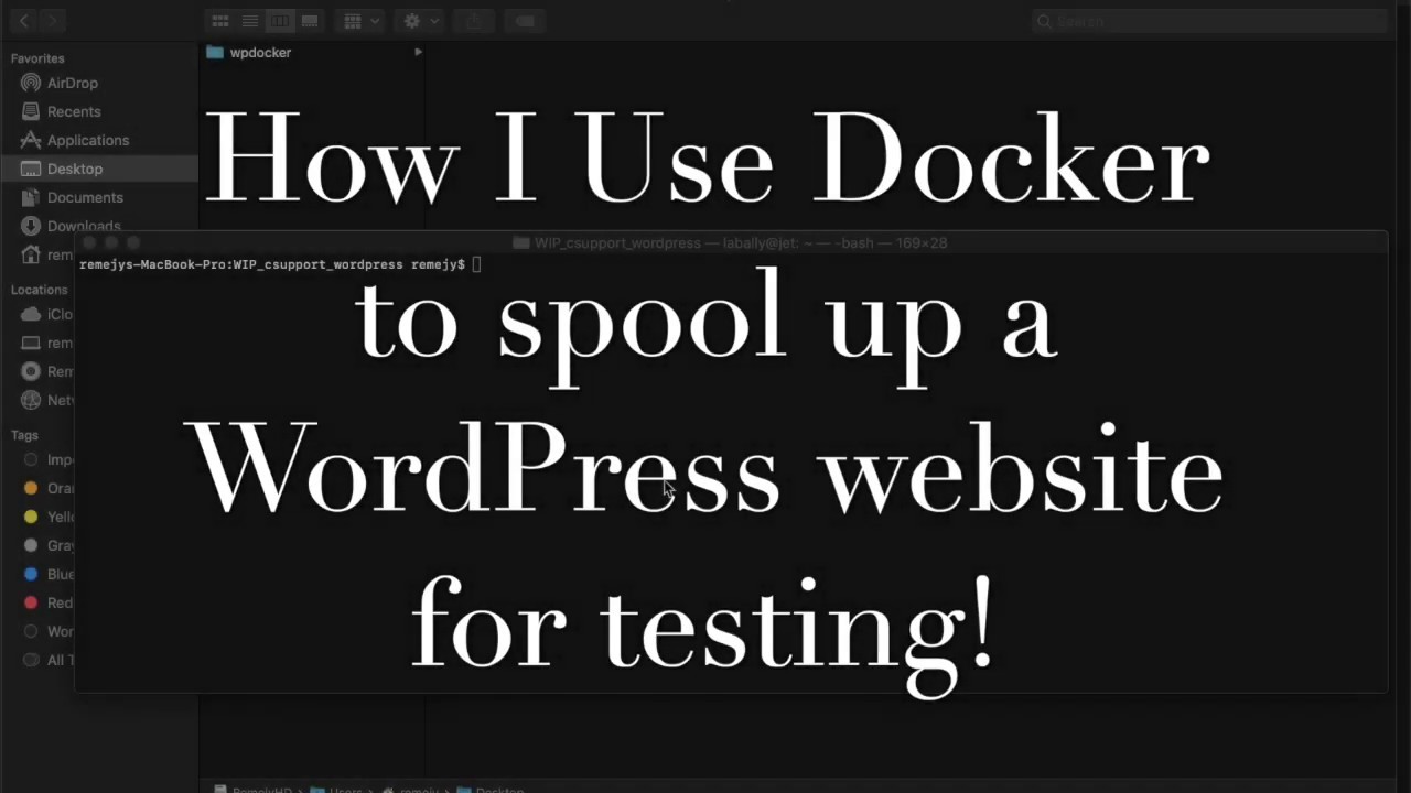 Using Docker to test or create local WordPress sites