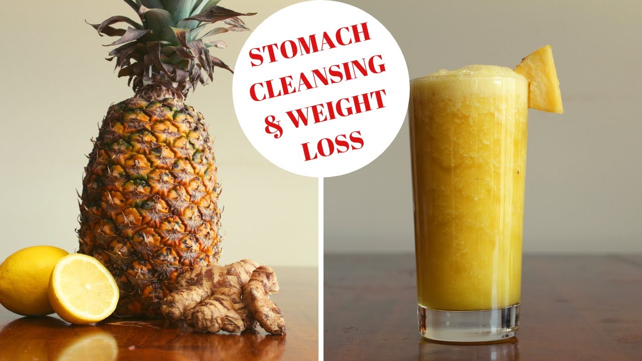 How to make Pineapple smoothie/PINEAPPLE+ GINGER+LEMON  SMOOTHIE/Immunity Booster juice #smoothie