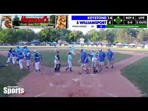 Keystone 8-10 Baseball vs South Williamsport 6.24.25