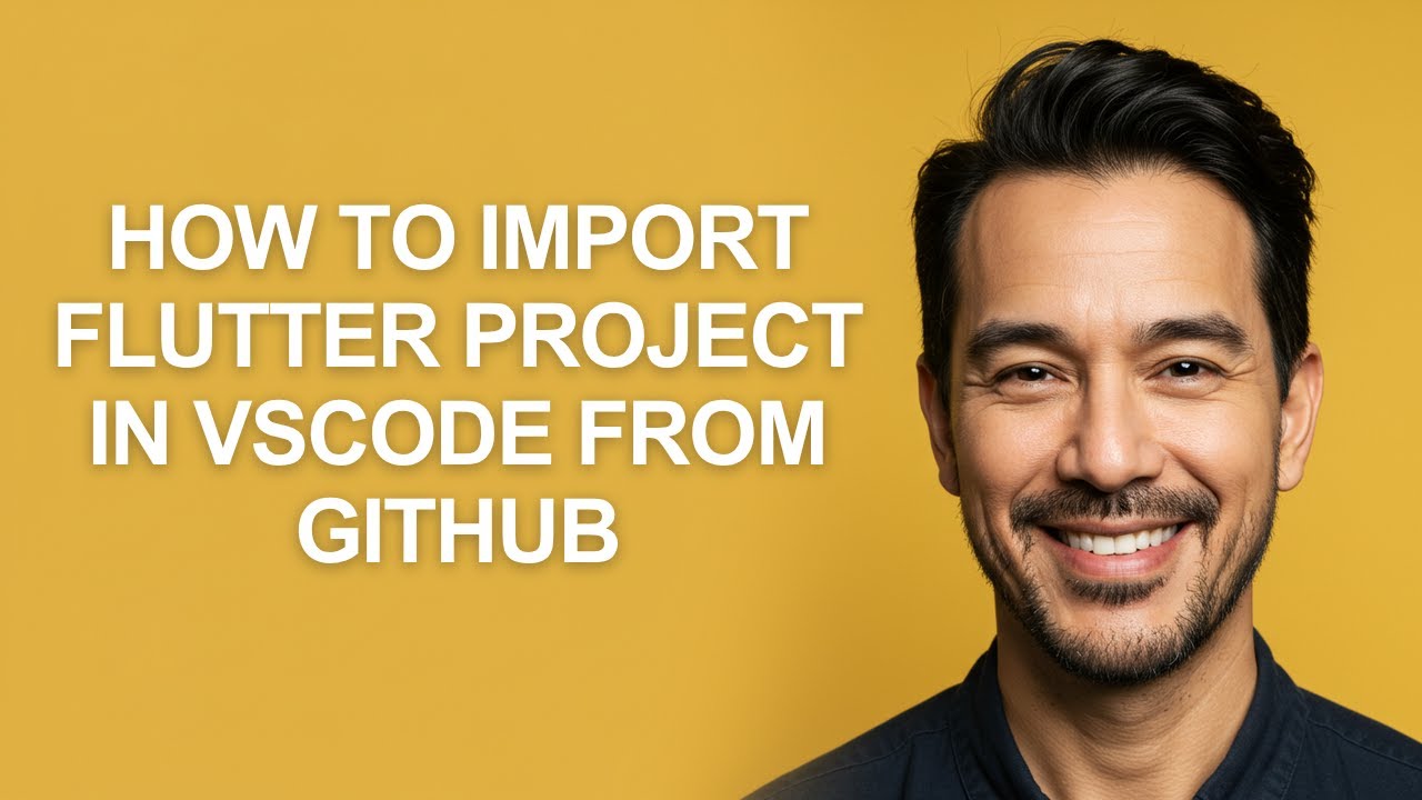 How to Import Flutter Project In Vscode From Github - KevinHowTo