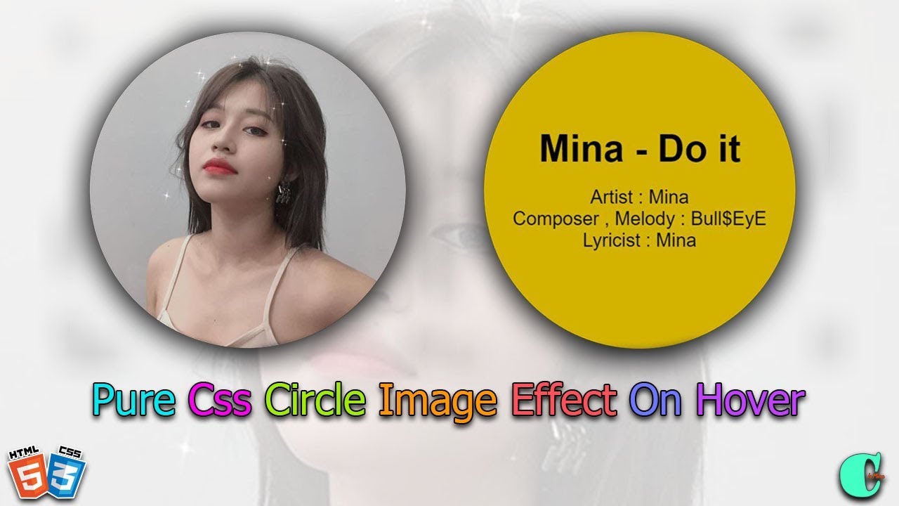Pure Css Image Circle Effect On Hover-Pure Css Tutorial | Html Css Tutorial | CodeIsMine