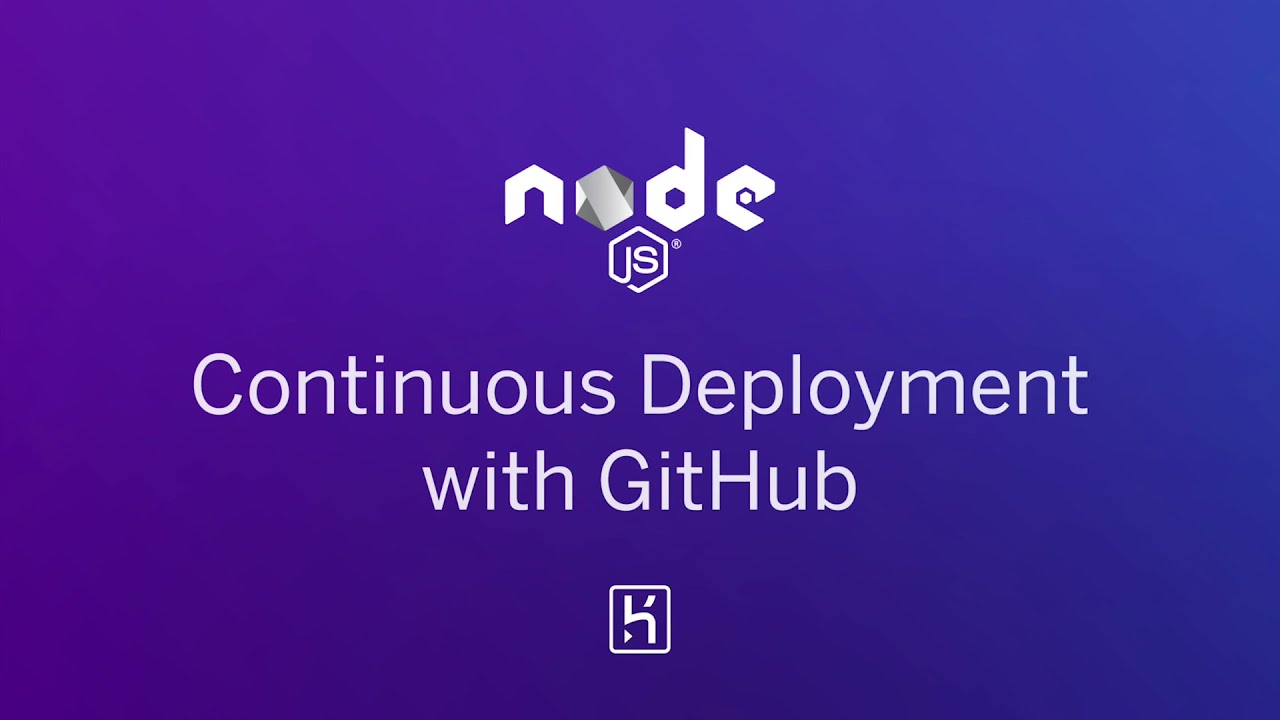 Node.js on Heroku: Continuous Deployment with GitHub