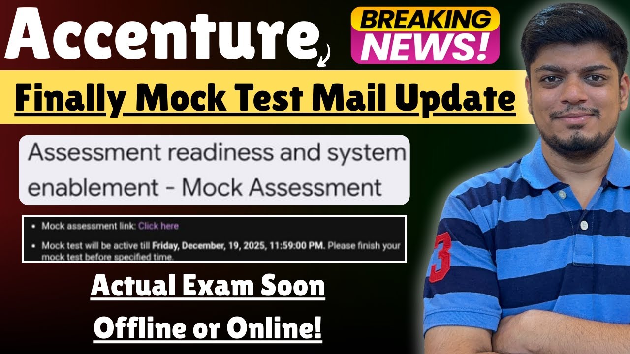🔥Accenture Mock Test Out! | Accenture Assessment 2025 & System Readiness | Exam Online or Offline!