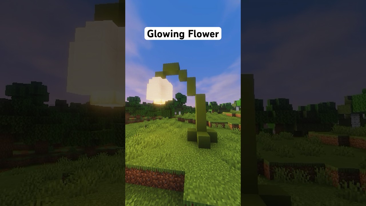 Glowing Flower Minecraft Tutorial #shorts