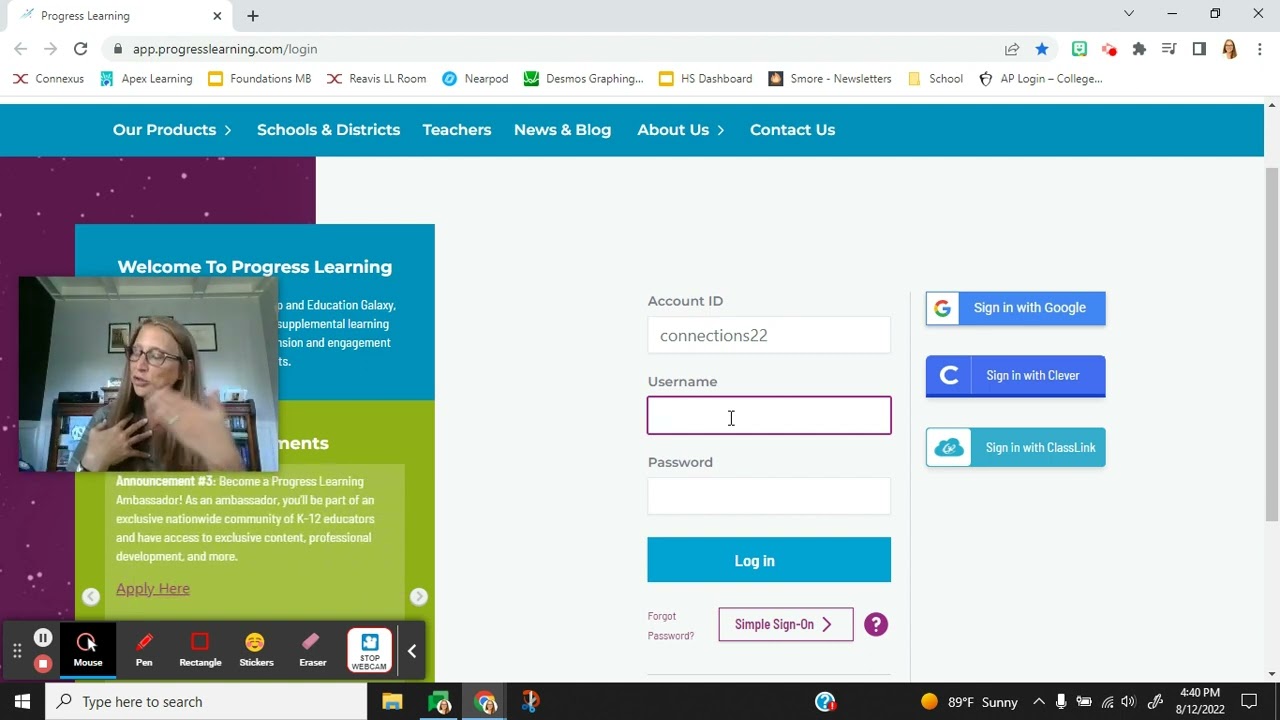 How To Login to Progress Learning
