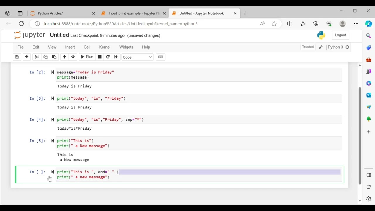 Python Programming 1: Input and Print Functions