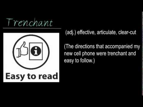 trenchant