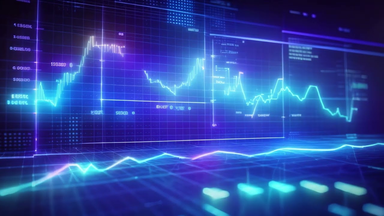 financial chart on technology abstract background represent stock market analysis. 3d rendering