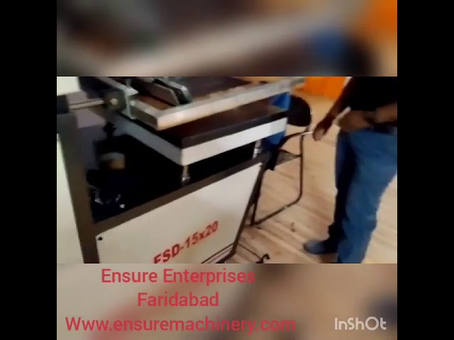 Screen Printing Machine - Semi Auto Flat Screen Printing Machine ...