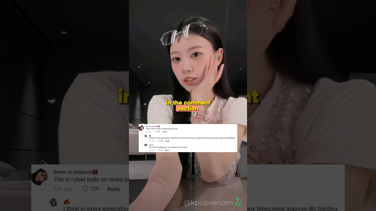 ILLIT’s Moka mocked in a video | #kpop #shorts