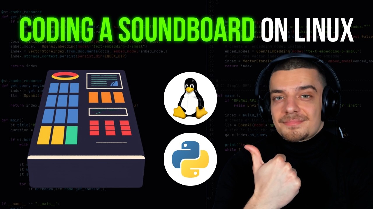 Coding A Linux Soundboard From Scratch in Python