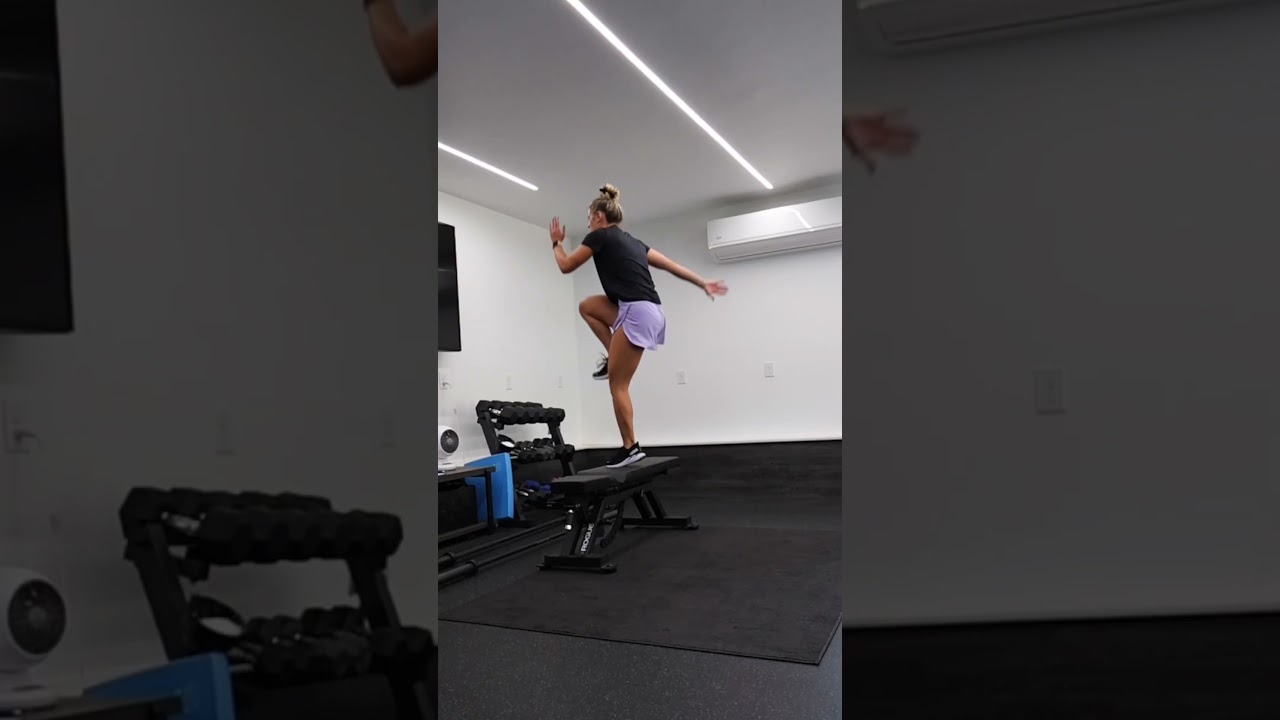 Box Step-Up + Knee Drive Jump
