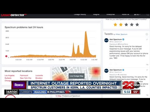 Internet outage reported overnight