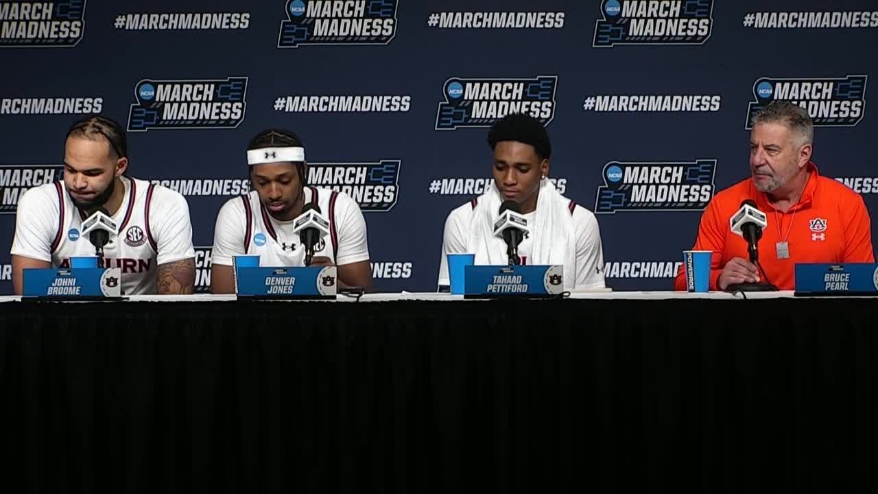 Full interview: Bruce Pearl and Auburn players after winning second round of NCAA Tournament