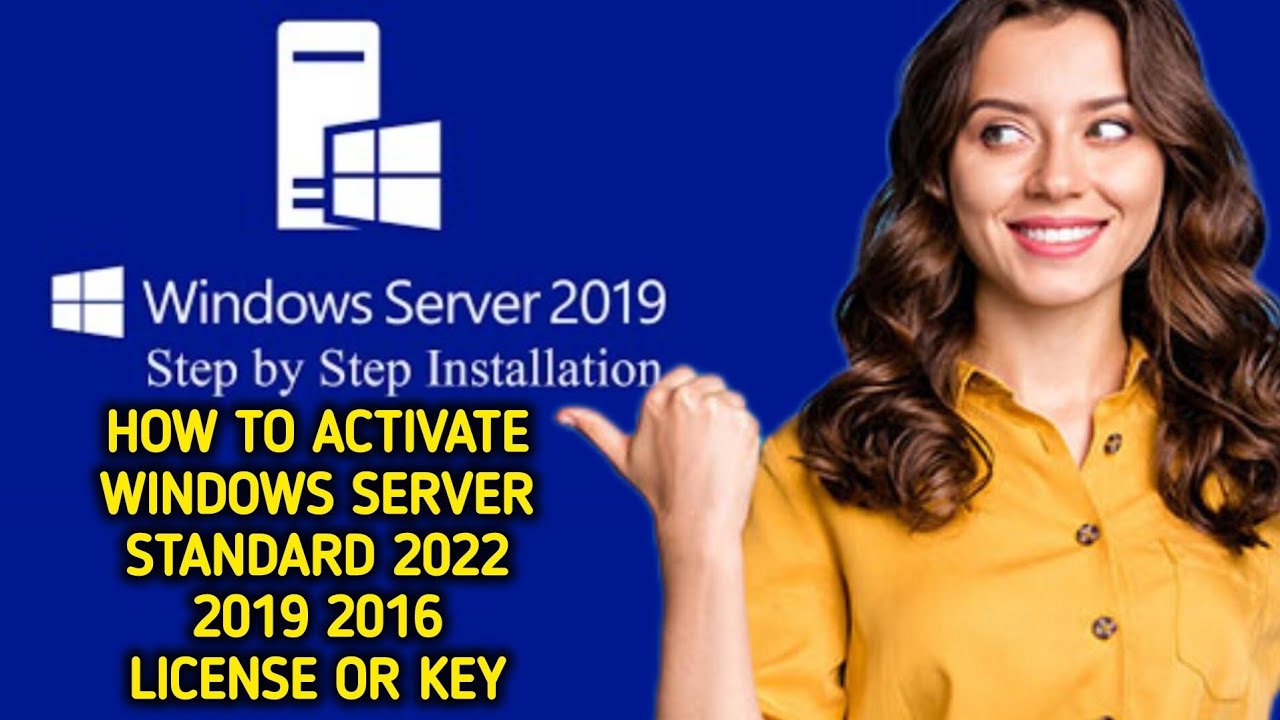 How to activate windows Server Standard 2022 2019 2016 license / key 