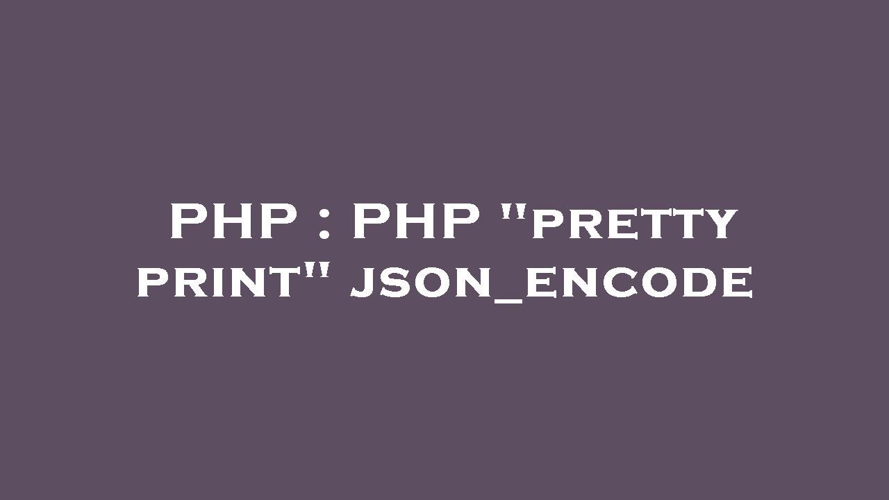 PHP : PHP 